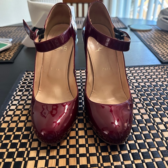 Christian Louboutin | Shoes | Cherry Red Mary Jane Stilettos | Poshmark